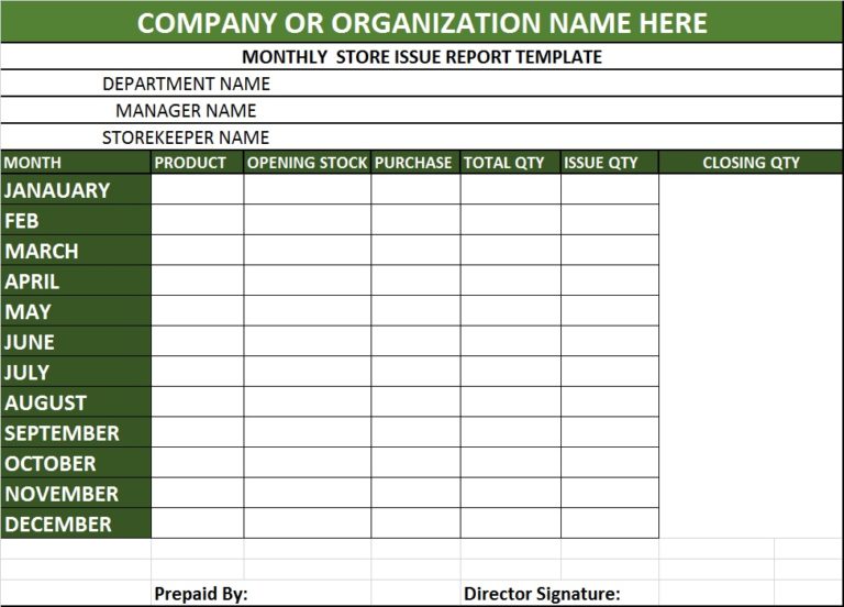 Monthly Report Template Free Report Templates Monthly Report Template Free Report Templates