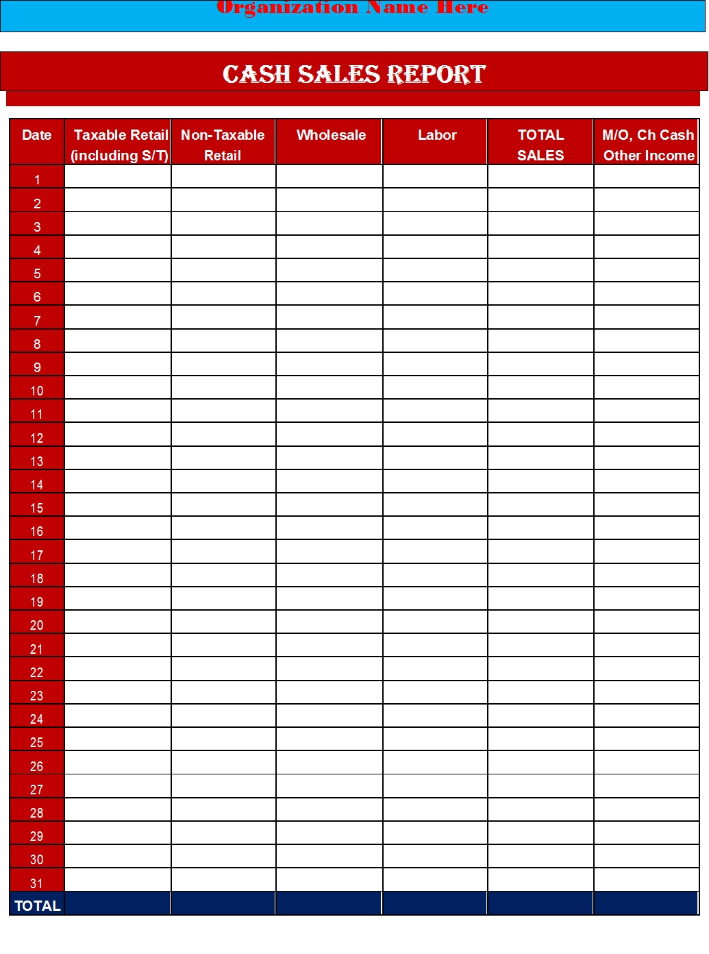 Best 10+ Cash Sales Report Templates - Free Report Templates Best 10+ Cash Sales Report Templates - Free Report Templates