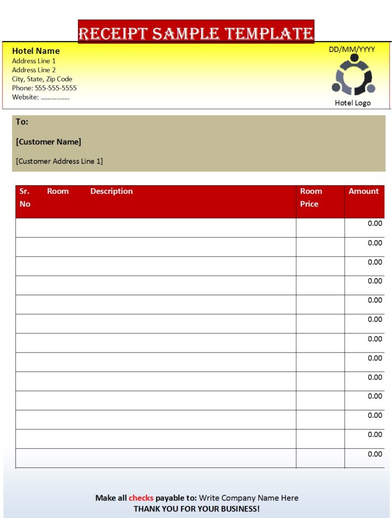 40+ Free Receipt Templates - Free Report Templates