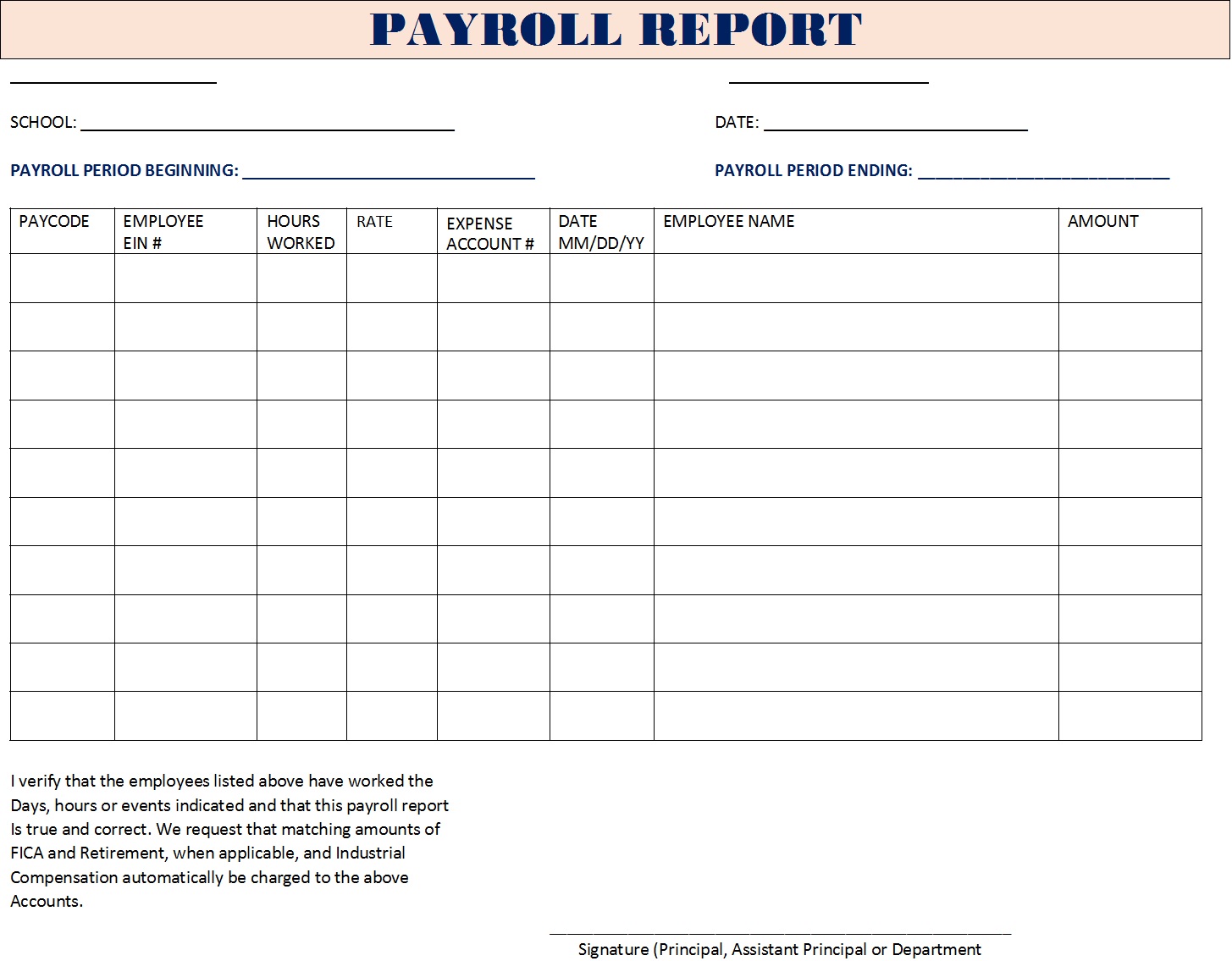 Monthly Payroll Report Templates - Free Report Templates Monthly Payroll Report Templates - Free Report Templates