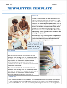 News Email Templates - Free Report Templates