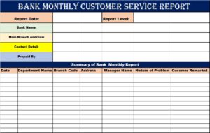 Customer Feedback Report Templates(Monthly) - Free Report Templates