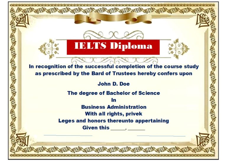 IELTS Certificate Templates - Free Report Templates