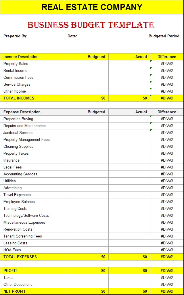 Budgeting Templates Archives Free Report Templates Budgeting Templates Archives Free Report Templates