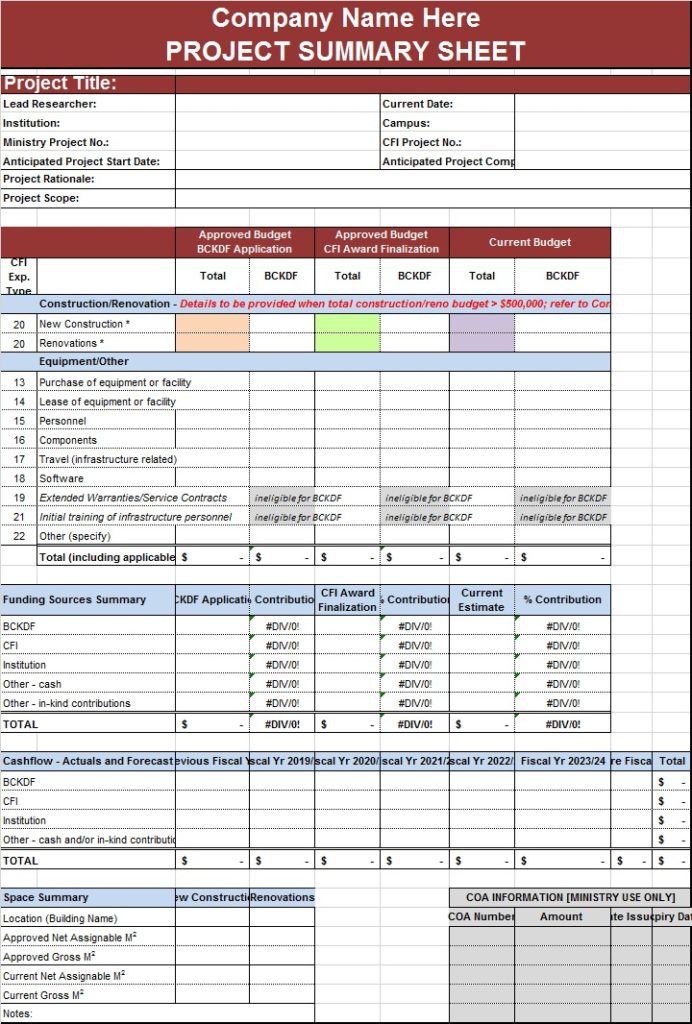 Editable Project Summary Sheet Templates Archives - Free Report Templates Editable Project Summary Sheet Templates Archives - Free Report Templates