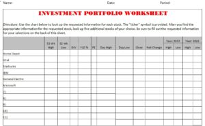 Best 9 Investment Tracking Spreadsheet Templates - Free Report Templates