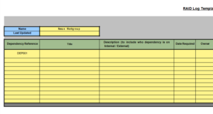 Best 11 Free RAID Log Templates - Free Report Templates