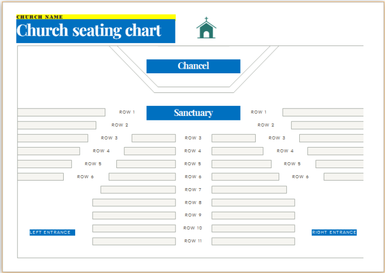 Best Seating Placement Templates - Free Report Templates