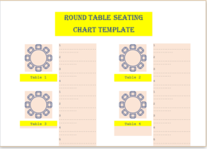 Best Seating Placement Templates - Free Report Templates