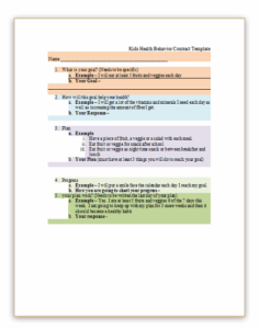 Behavior Contract Samples - Free Report Templates