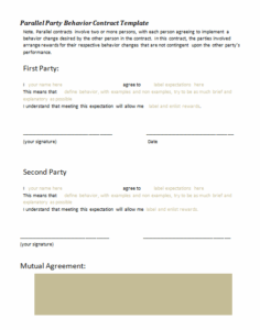 Behavior Contract Samples - Free Report Templates