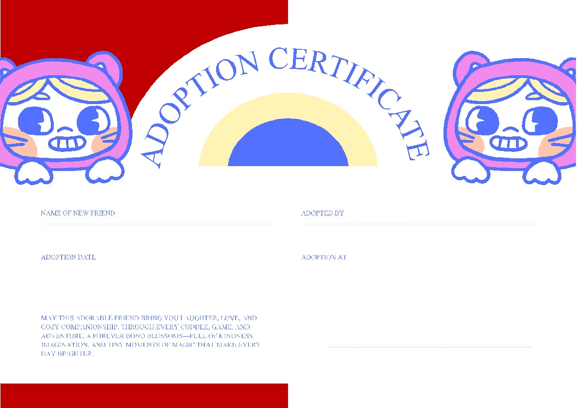 Animal Adoption Certificate Template - Free Report Templates