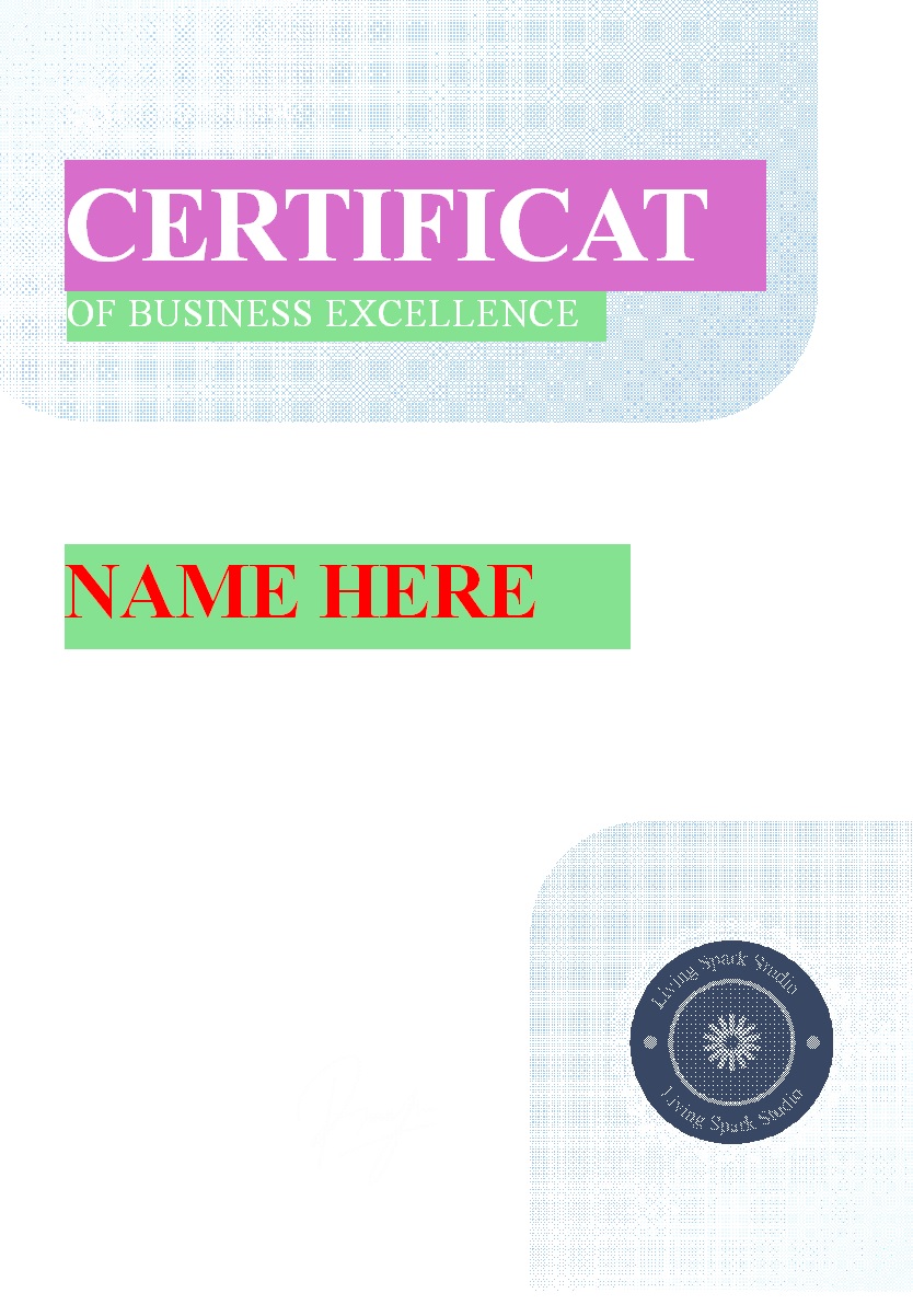 Certificate of Excellence Template - Free Report Templates