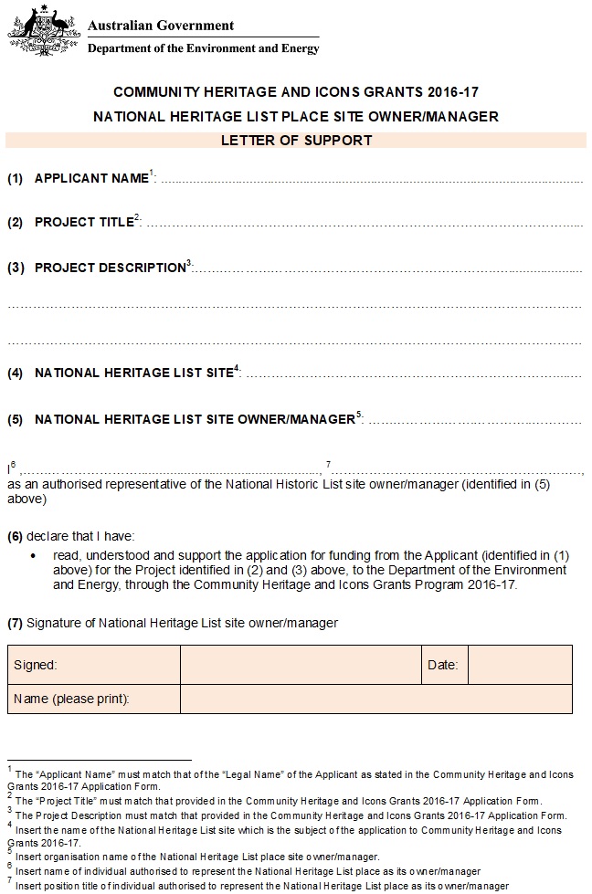 Letter of Financial Support Template - Free Report Templates
